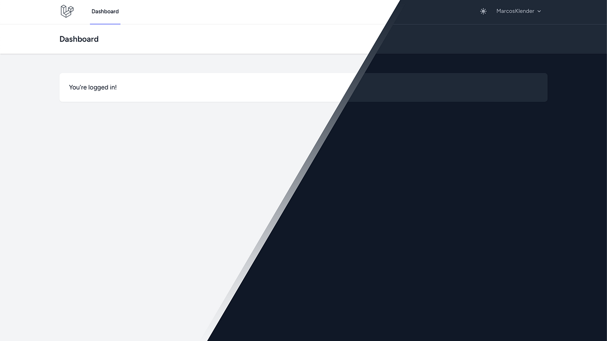 How to add dark mode in Laravel Breeze | Medium