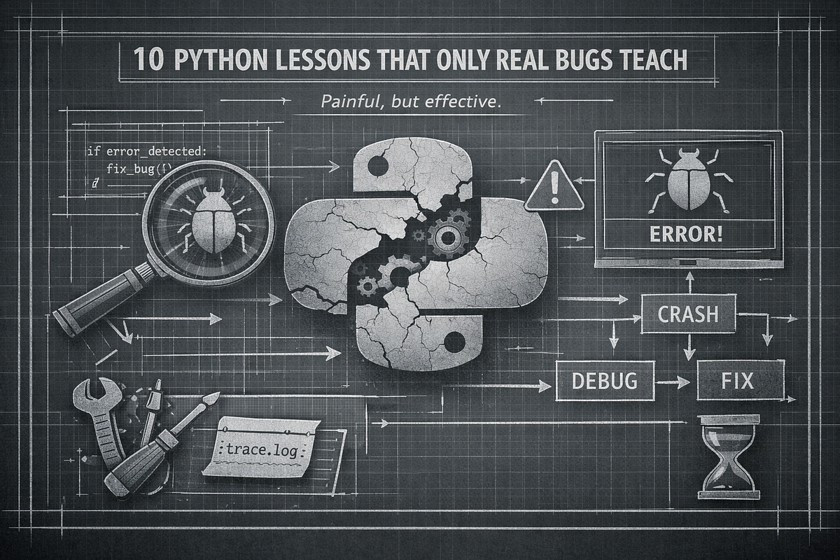 10 Python Lessons That Only Real Bugs Teach | by Muhammad Huzair Awan ...