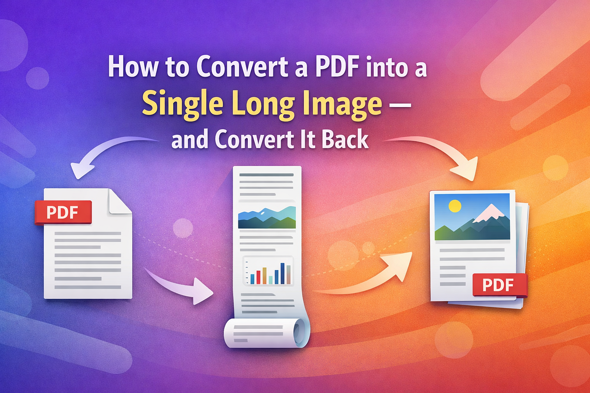 How to Convert a PDF into a Single Long Image — and Convert It Back ...