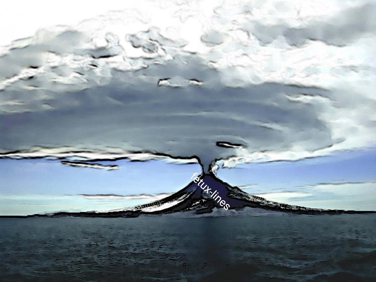 "Inferno Unleashed: Capturing the Raw Power of a Volcano Erupting in ...