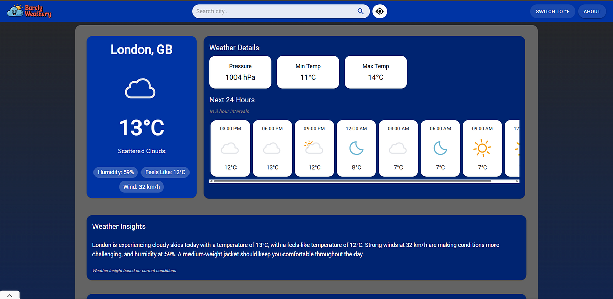 Building BarelyWeathery: A Journey in Creating a Minimalist Weather App ...