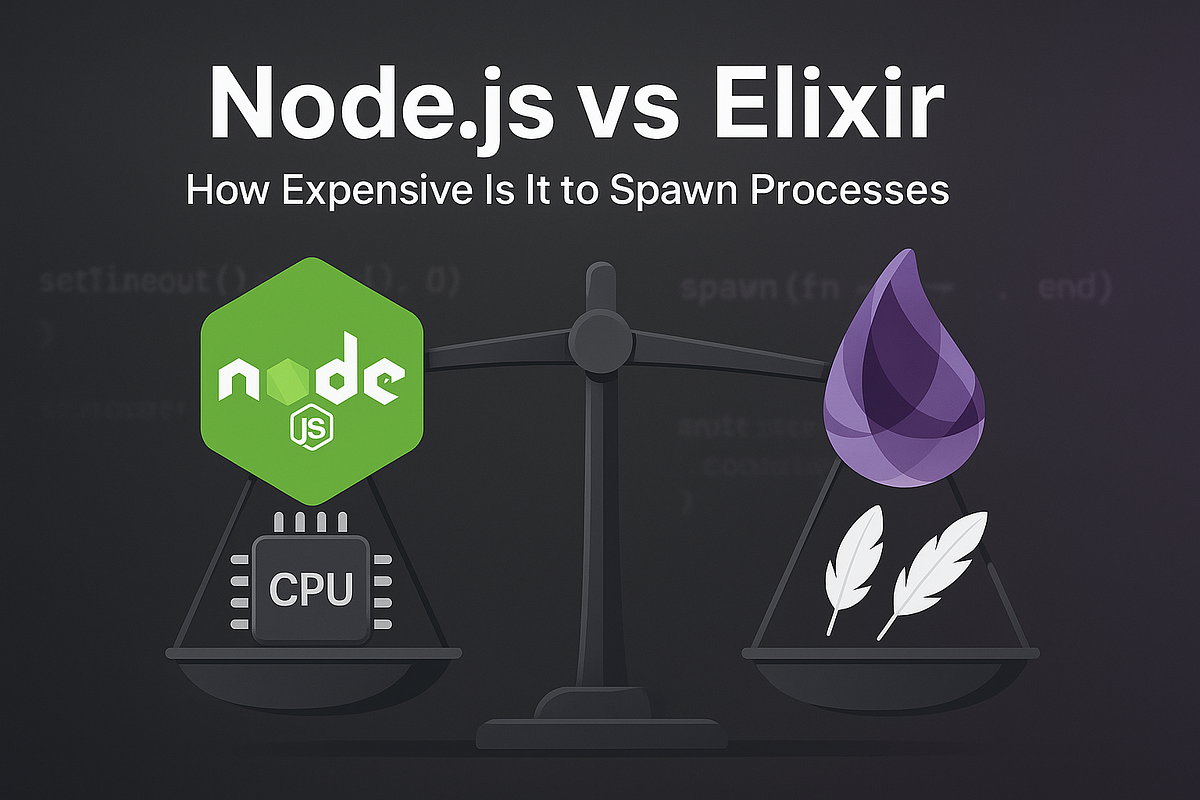 Node.js vs Elixir: how expensive is it to spawn processes? | by Louis Bertson | Medium