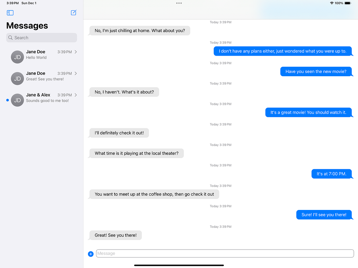 Building a Clone of the Messages app in SwiftUI | by Chase | Medium
