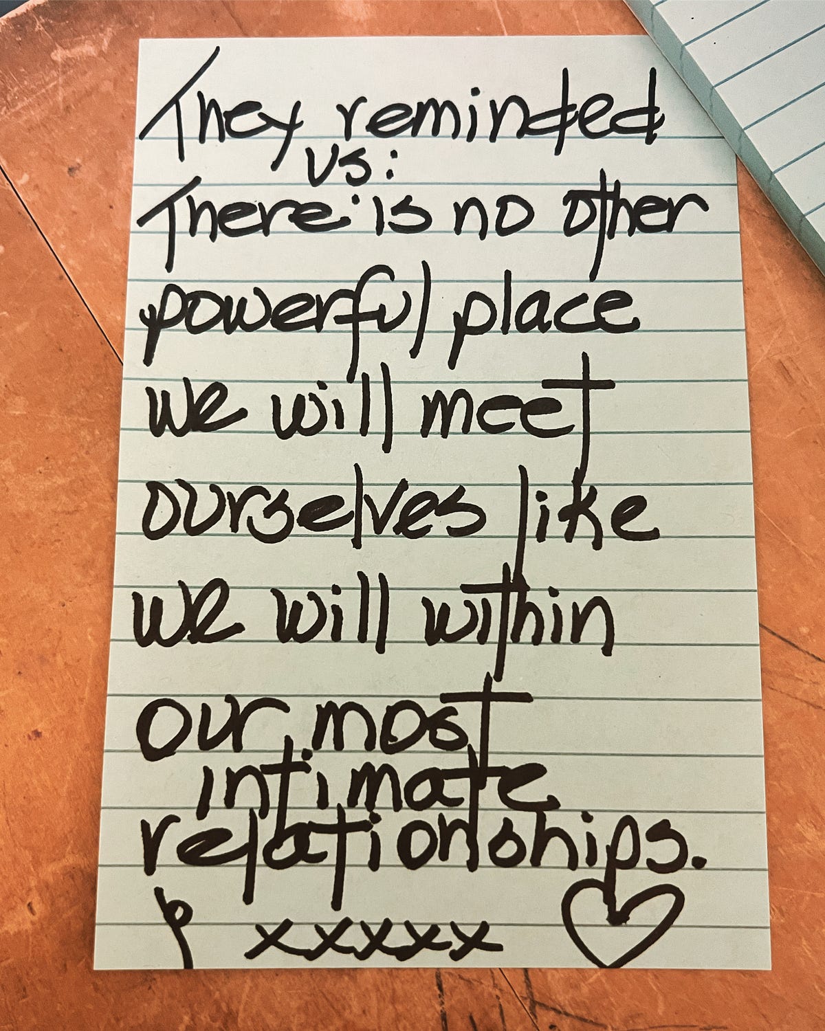 Sometimes we meet ourselves smack dab in the middle of our ...