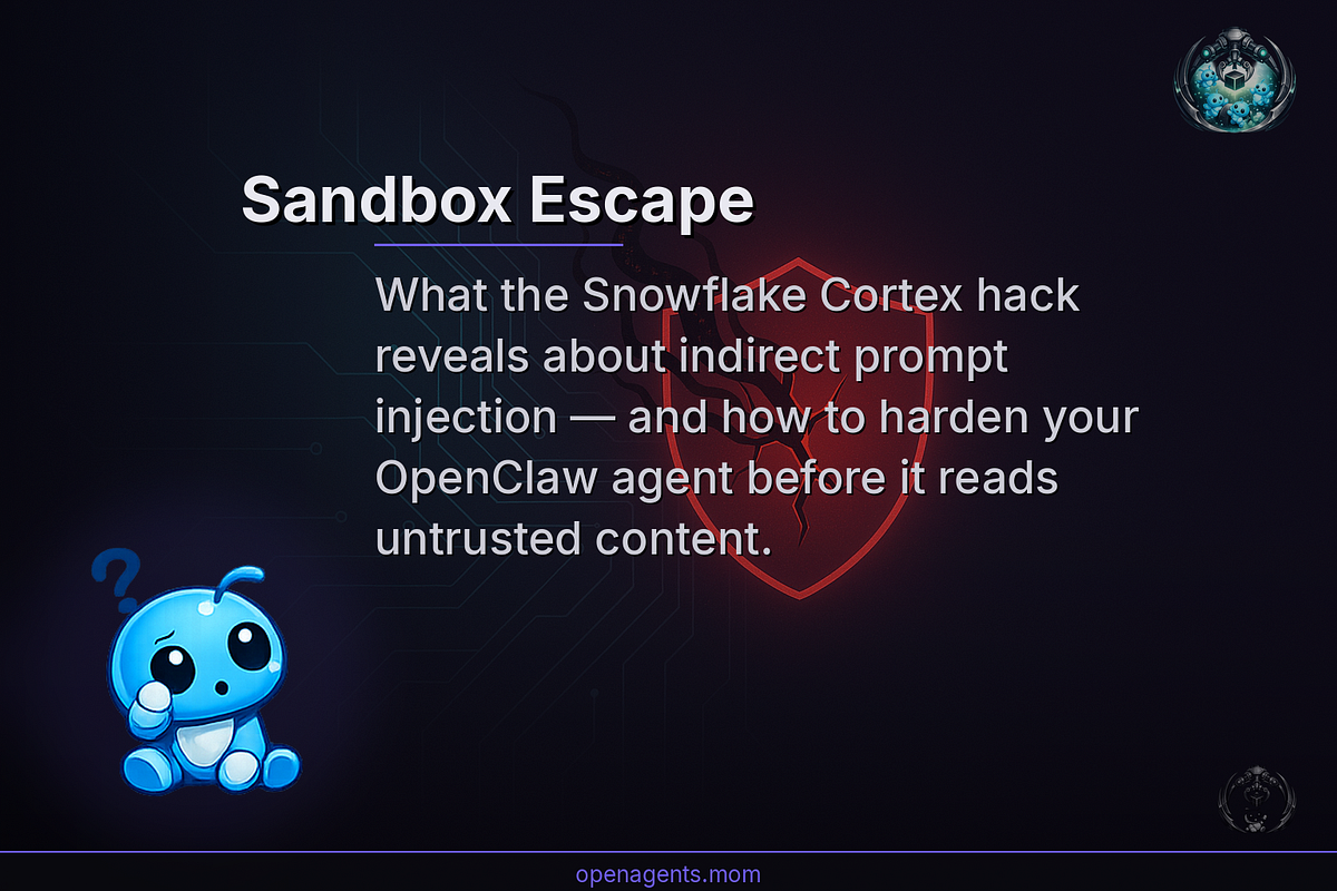 AI Agents 014 — Sandbox Escape: What the Snowflake Cortex Hack Means ...