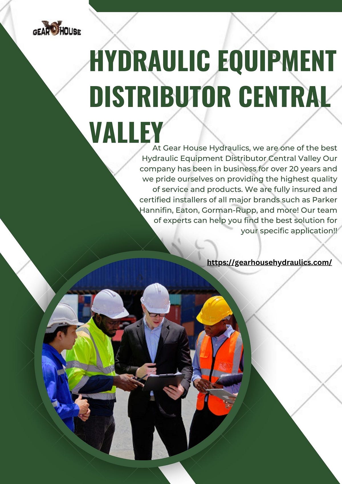 Hydraulic Equipment Distributor Central Valley — Gear House Hydraulics ...