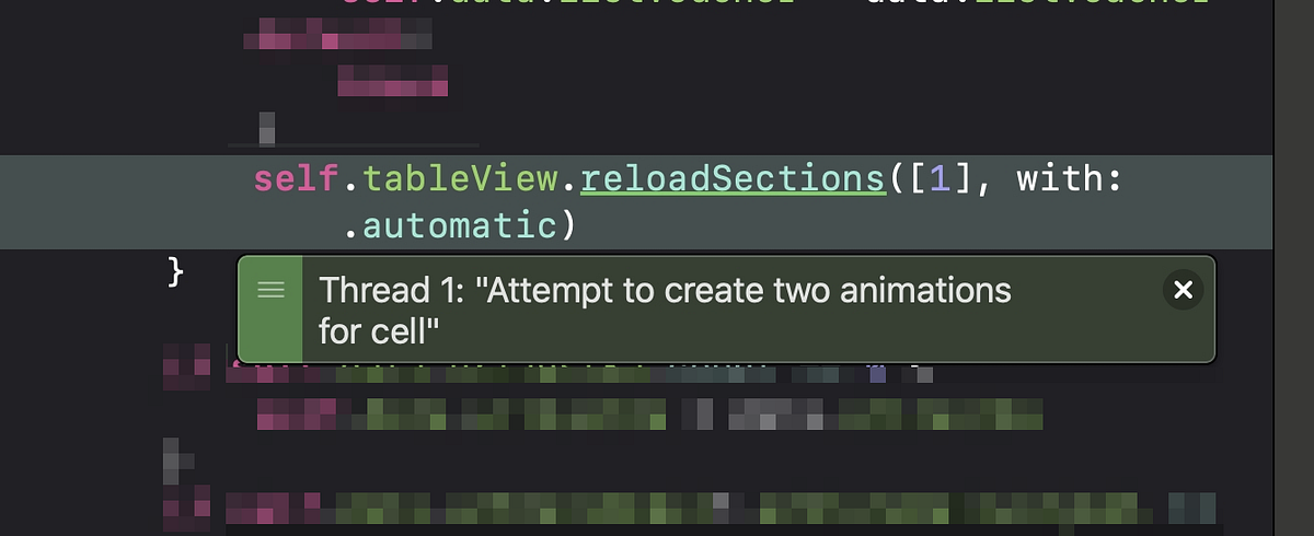 “Attempt to create two animations for cell”Error handling - 彼得潘的 Swift iOS / Flutter App 開發教室 ...