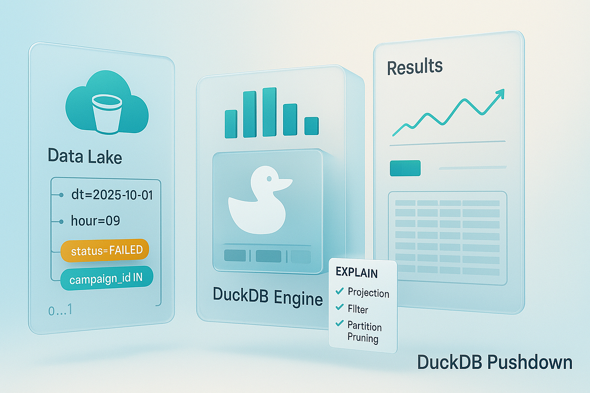 Top 10 DuckDB Pushdown Patterns That Delete ETL Wait Time | by Bhagya Rana | Medium