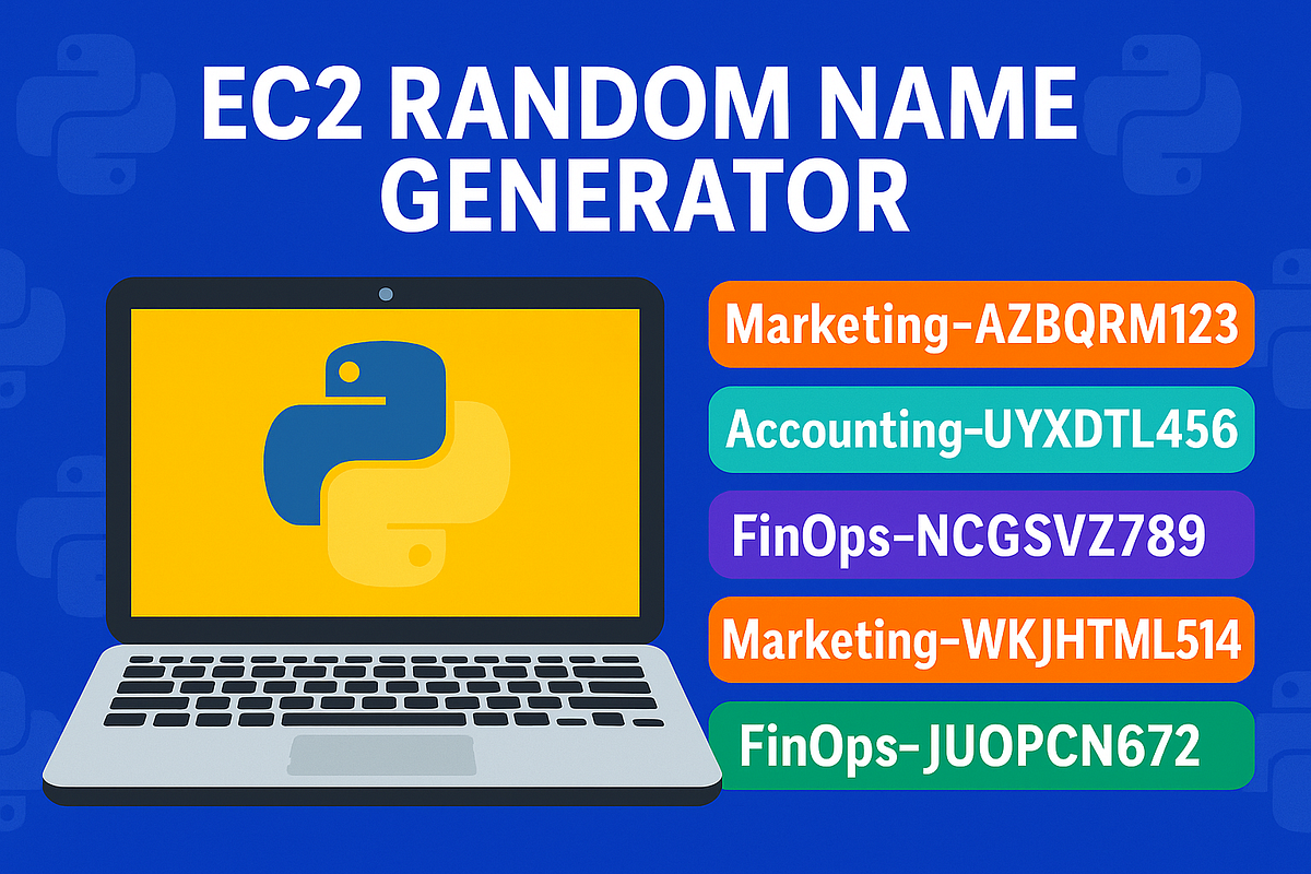 🎲 How I Built a Random EC2 Name Generator in Python (and Learned AWS Naming Best Practices ...
