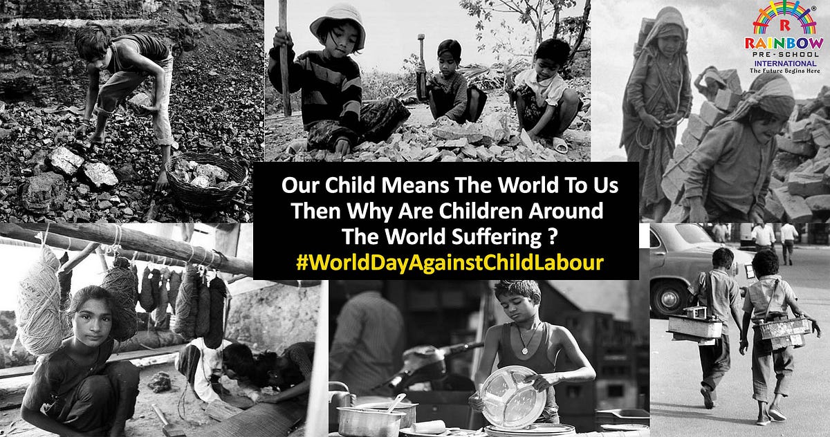 World Day Against Child Labor. CHILD is meant to Learn Not To Earn ...