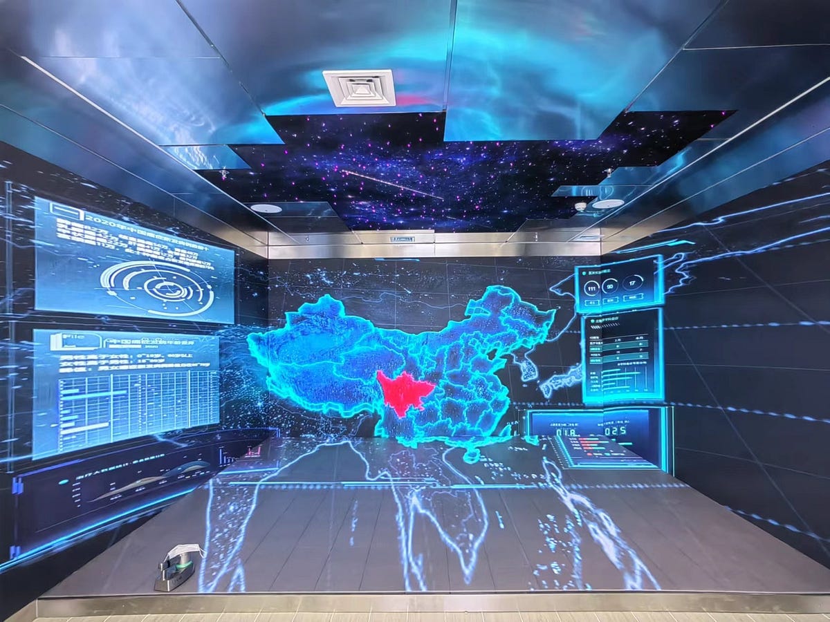led interactive floor screen to create a naked eye 3D immersive show # ...