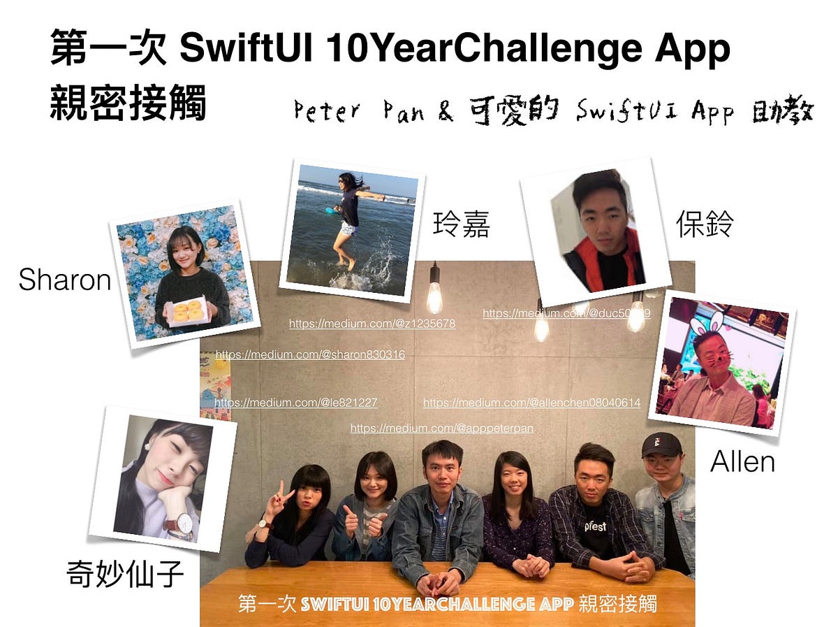 第一次 SwiftUI 10YearChallenge App 親密接觸 — iPlayground 2019 | by 彼得潘的 iOS App Neverland | 彼得潘的 Swift ...