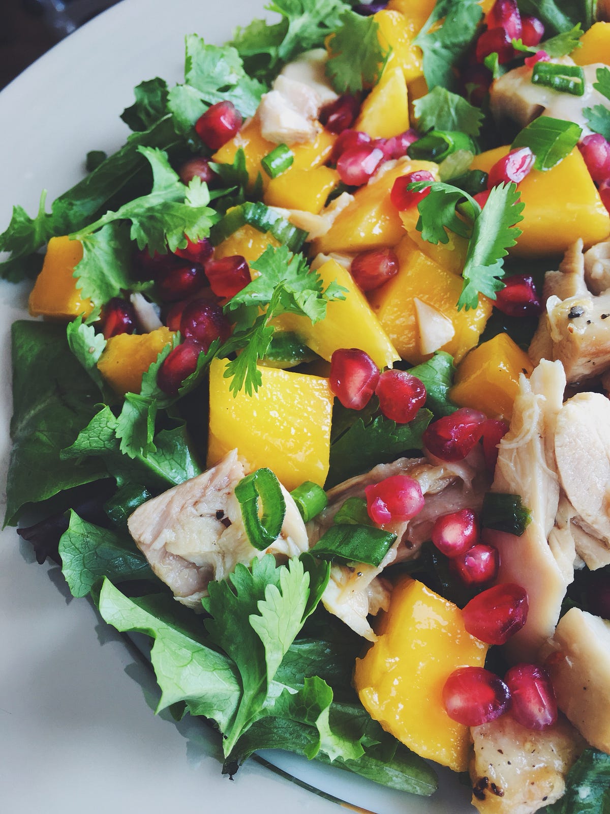 Chicken, Mango and Pomegranate Salad | by Michael Toa | Michael Toa