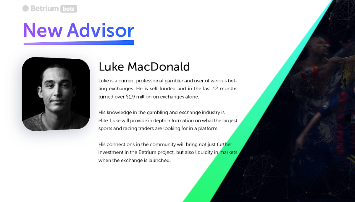 New Advisor: Luke MacDonald!. We are glad to announce, that Luke… | by ...