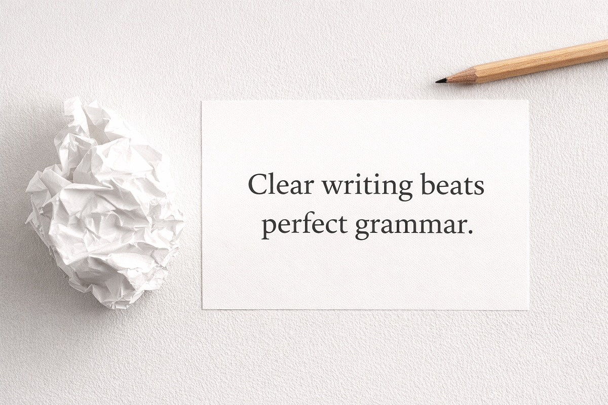 Why Clear Writing Matters More Than Perfect Grammar | by Alia | Medium