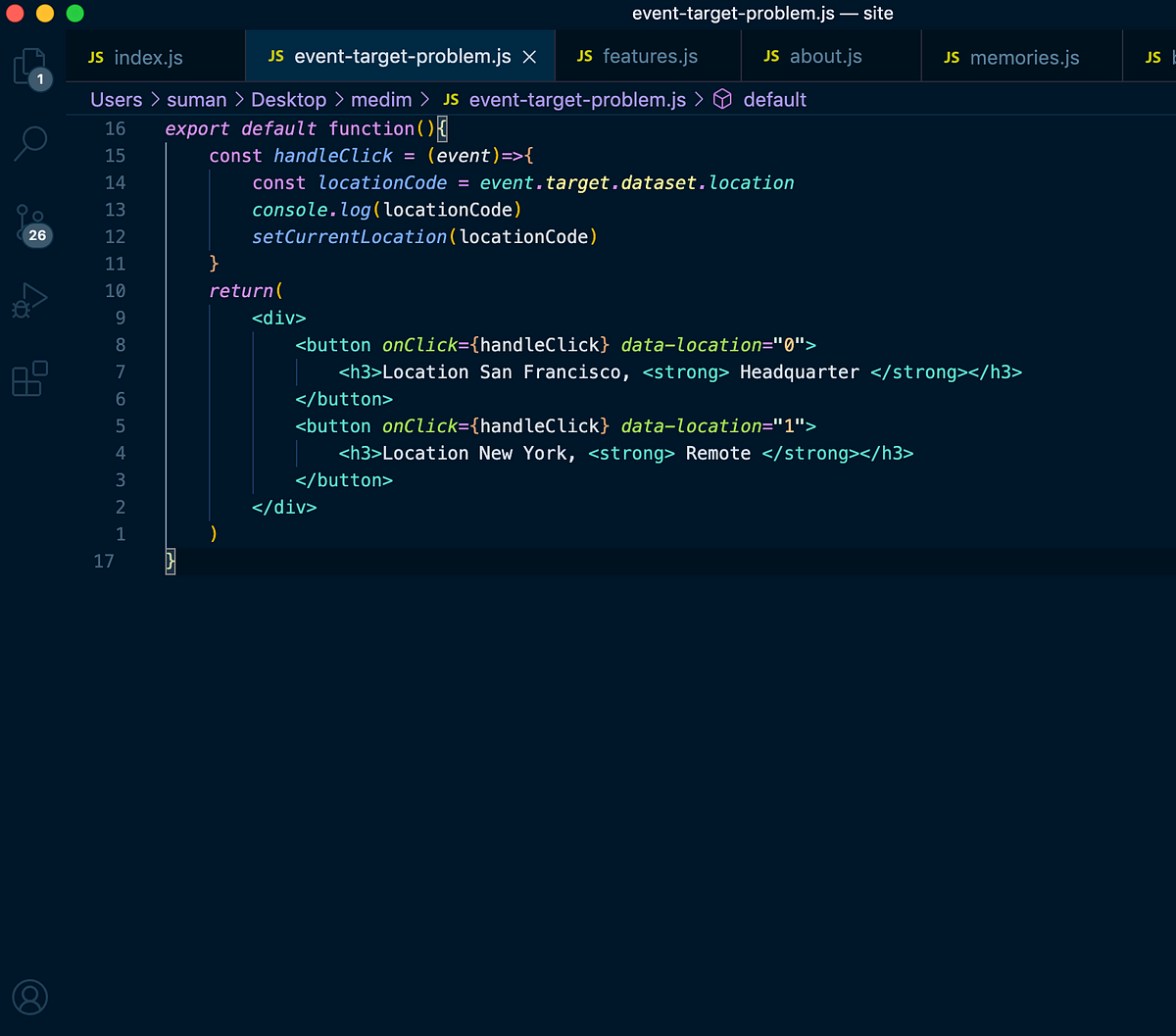 Event.target selecting children instead of the element with event ...