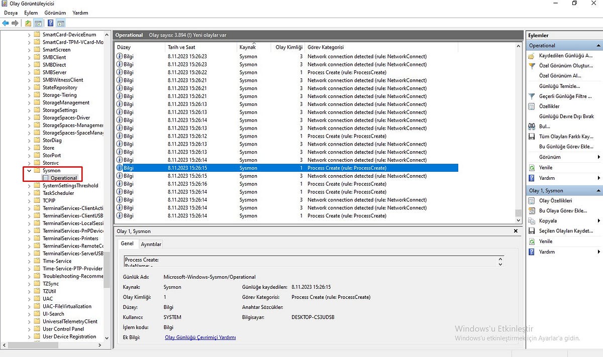 Sysmon. Sysmon, Windows sistemlerinde sistem… | by Barış | Medium