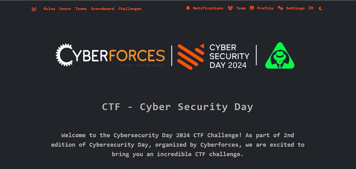 CTF — Cyber Security Day. the Cybersecurity Day 2024 CTF… | by CHAHAT Abdennour | Nov, 2024 | Medium