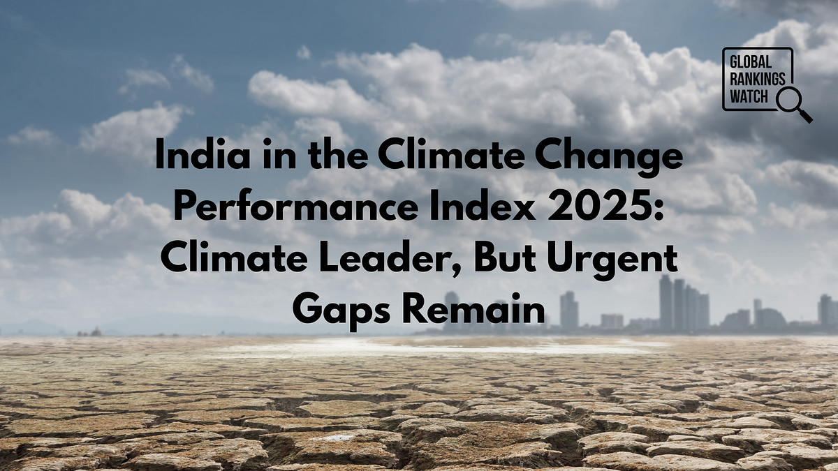 India in the Climate Change Performance Index 2025: Climate Leader, But ...