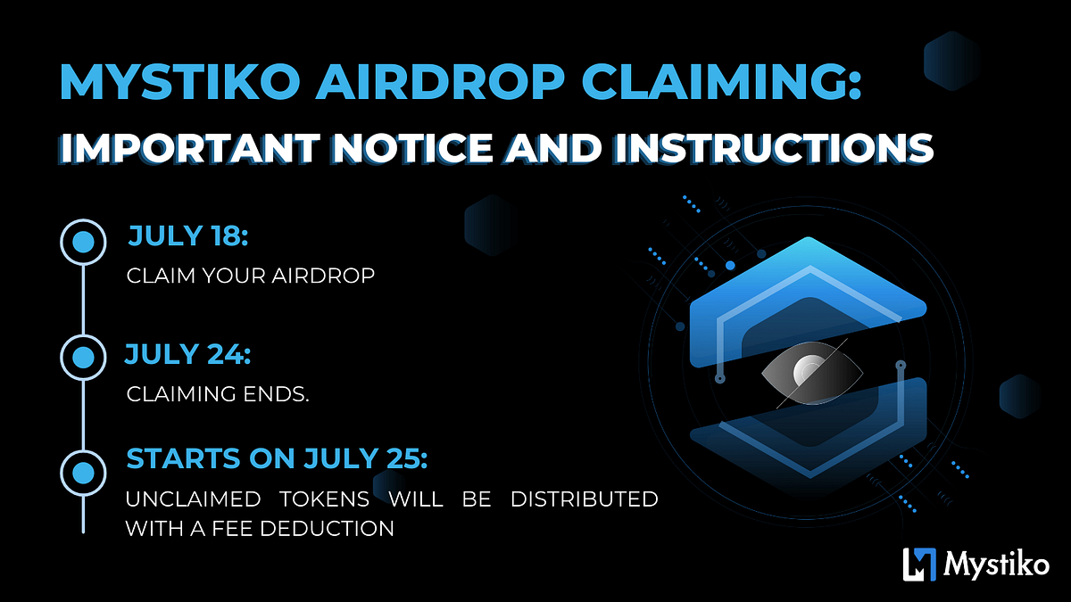 Mystiko Airdrop Claiming: Important Notice and Instructions | by ...
