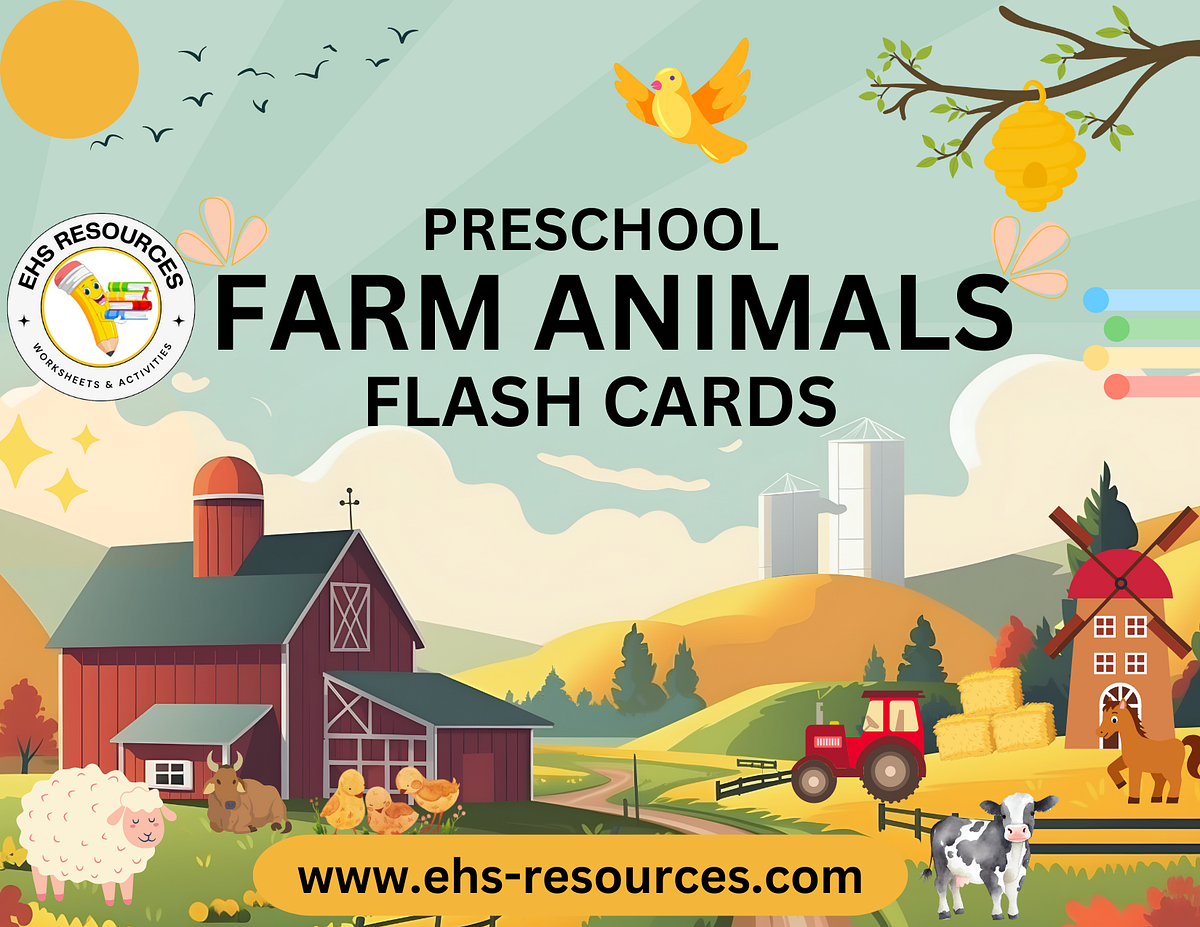 Preschool Farm Animals Flashcards: A Must-Have Educational Tool | by ...