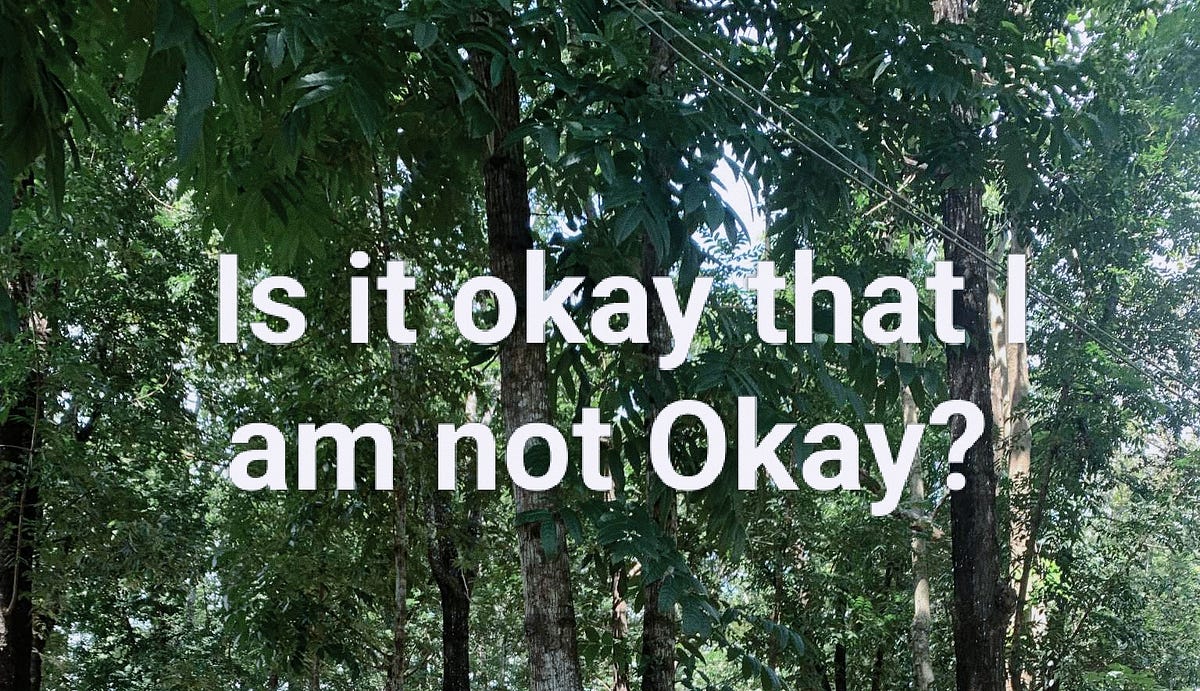Is it Okay that I am not Okay?. Then, the last thing I know… | by ...