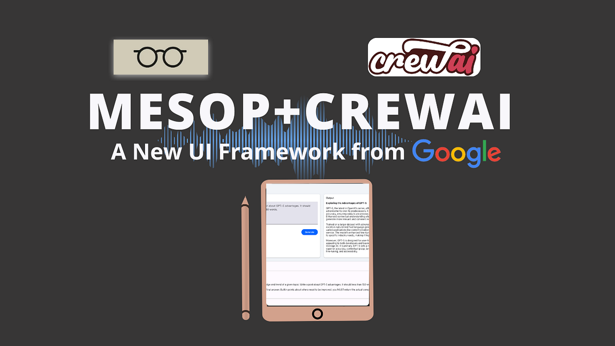 Build a CrewAI App with Mesop, the New Chat UI Framework | by Yeyu Huang | Level Up Coding