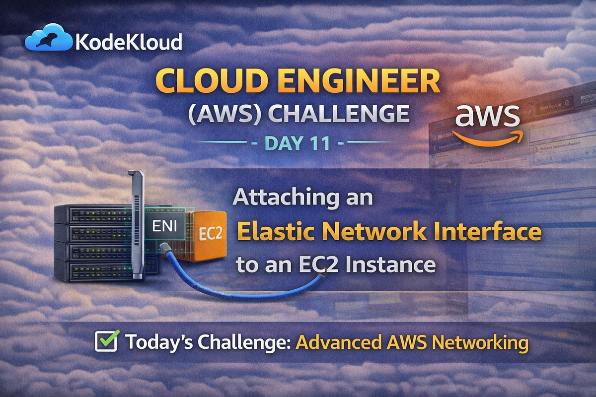 🌐 KodeKloud Cloud Engineer (AWS) Challenge — Day 11 | by Kishor Bhairat | Jan, 2026 | DevOps.dev