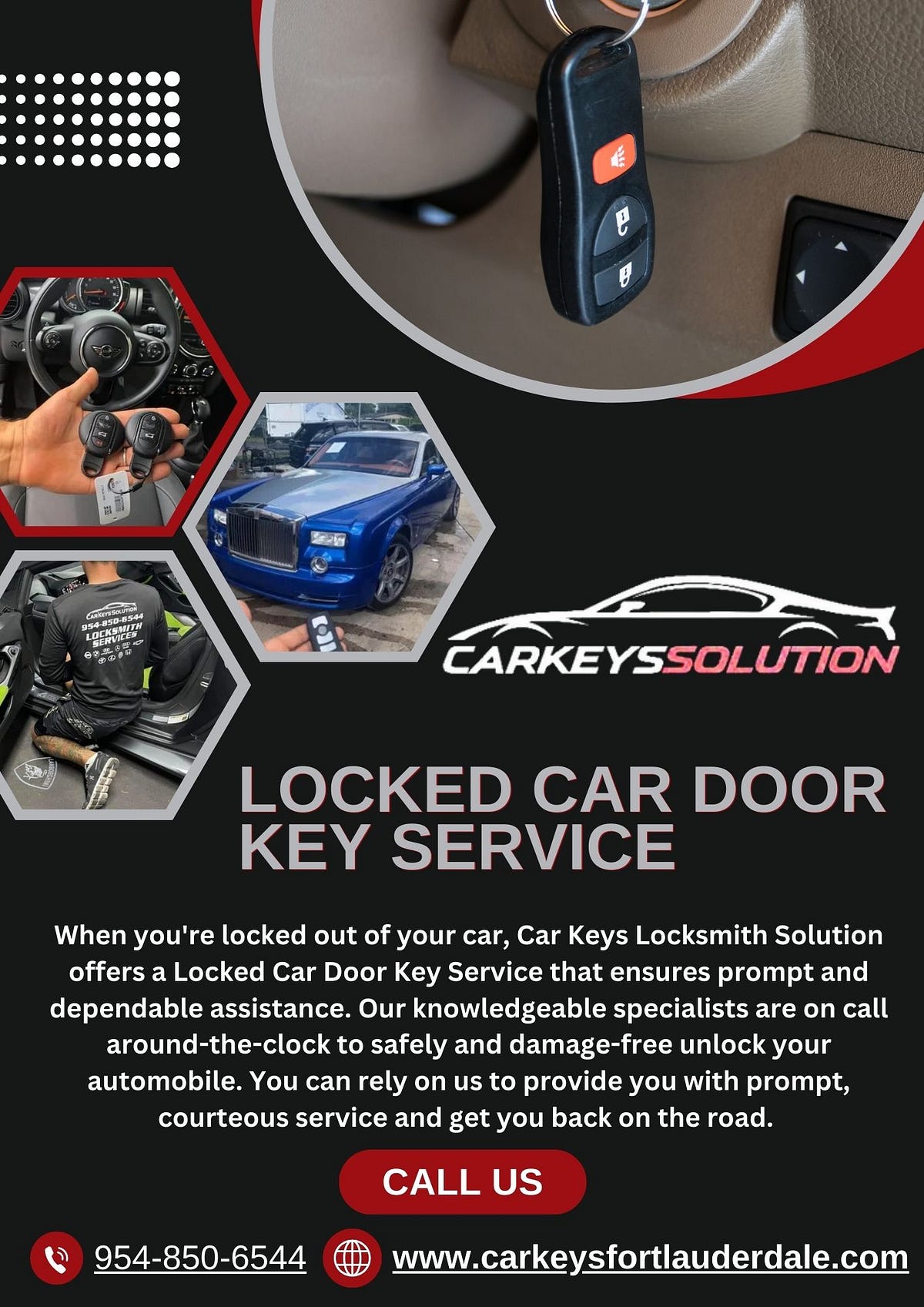 Locked Car Door Key Service - Car Keys Locksmith Solution - Medium