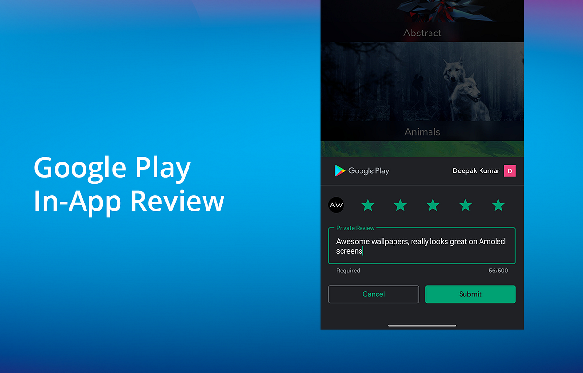 Google Play In-App Review API. The Google Play In-App Review API lets ...