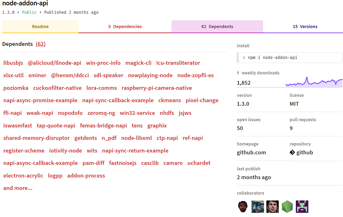 N-API: Next generation APIs for Node.js native addons available across all LTS release lines ...
