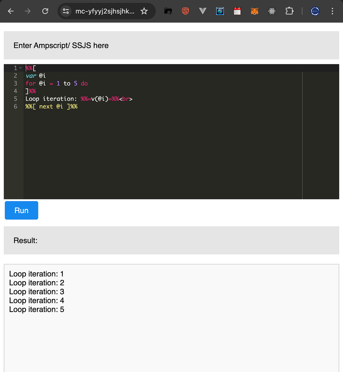 Ampscript Ssjs Code Editor Scripting Ide In Cloud Page By Mathes K Medium 0023