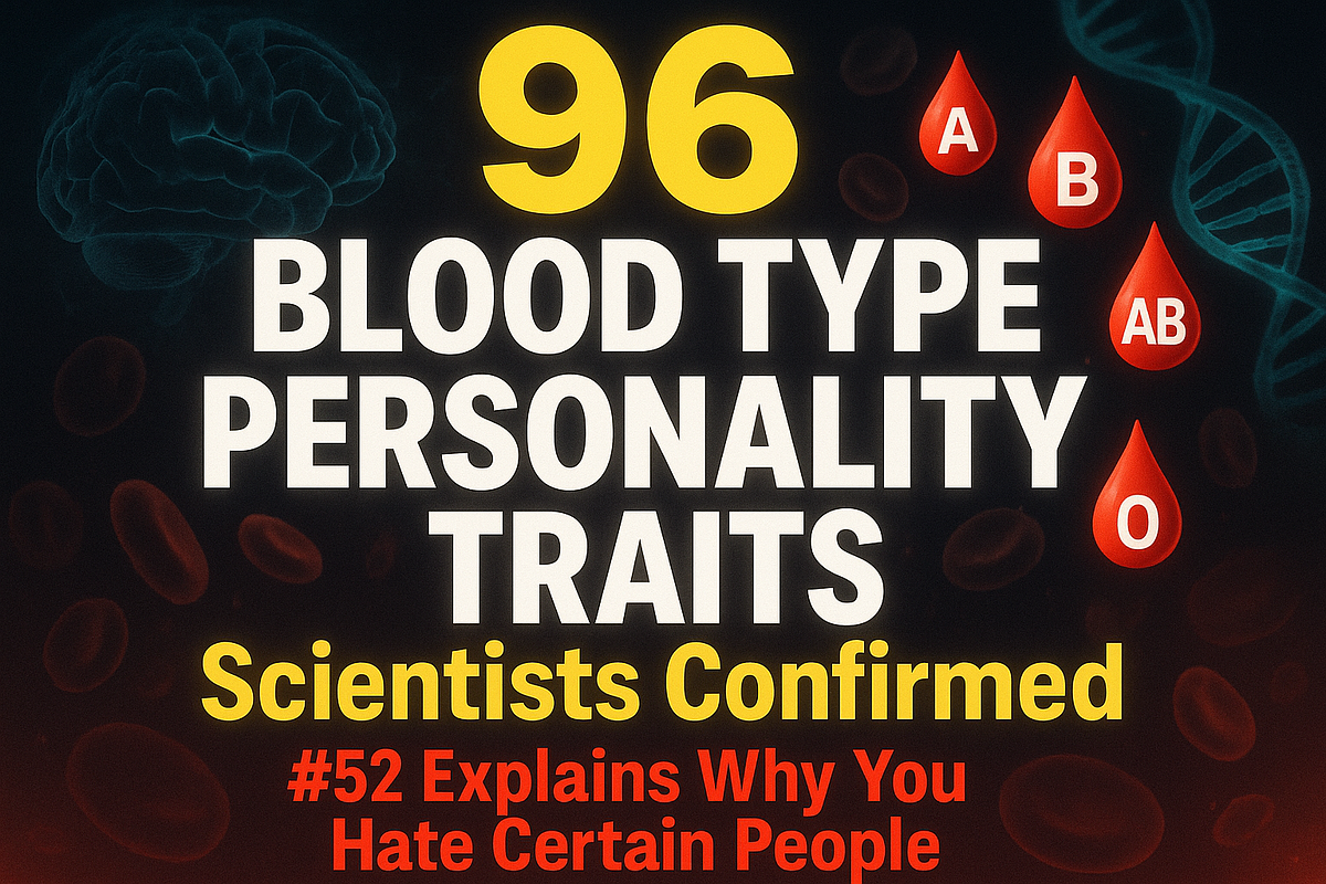 96 BLOOD TYPE PERSONALITY TRAITS Scientists Confirmed (#52 Explains Why ...