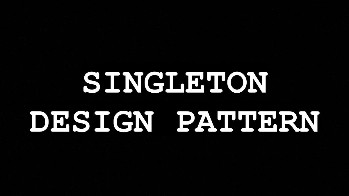 Singleton Design Pattern Nedir ?. Design Patterns eğitim serisindeki ...