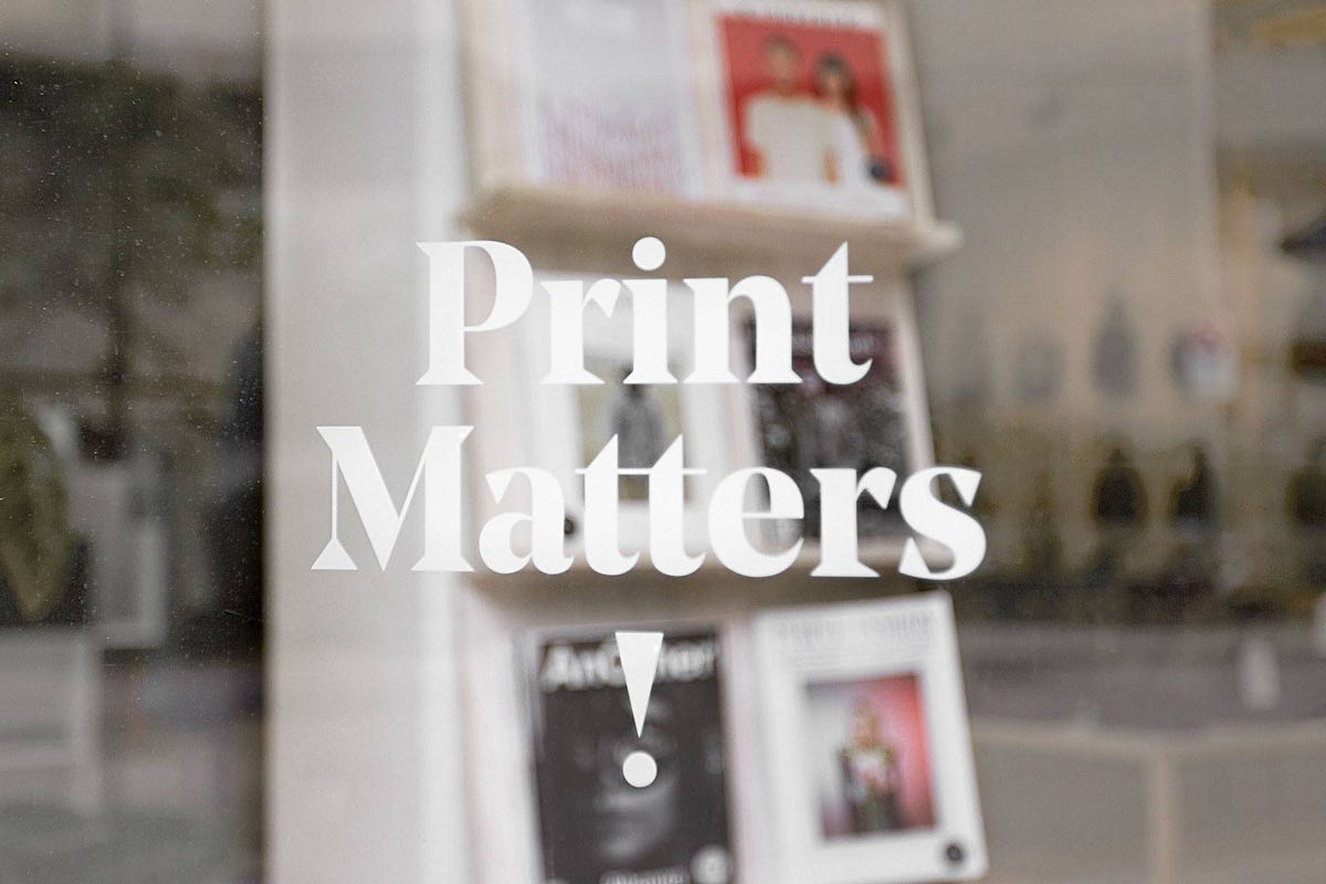 Print Matters! ist Z-U-R-Ü-C-K. Wir sind zurück! Print Matters! sendet ...
