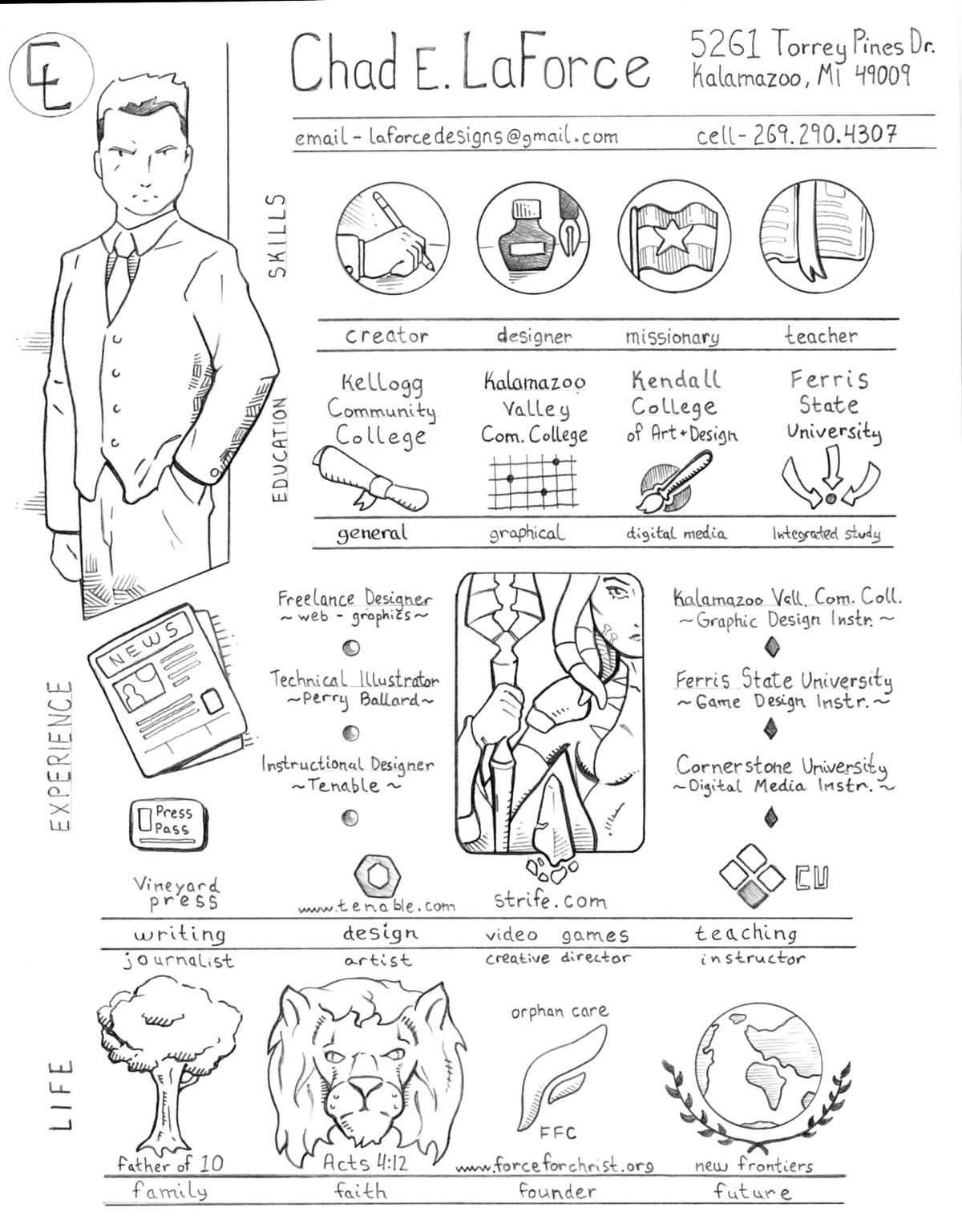 My Illustrated CV. So, these illustrated Cv’s are a bit… | by Chad ...