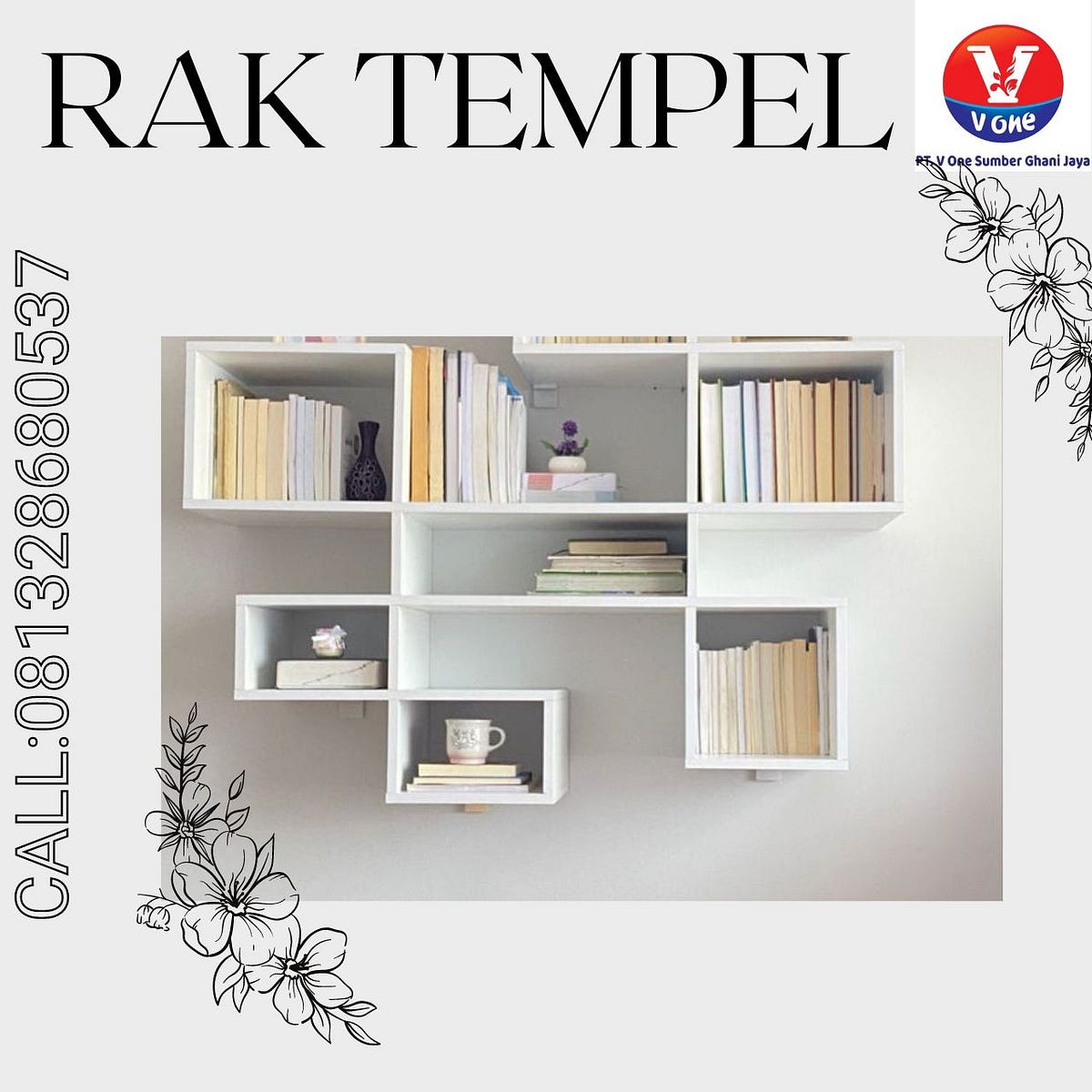 Rak tempel susun besi PT V One Sumber Ghani Jaya - Raktempell - Medium