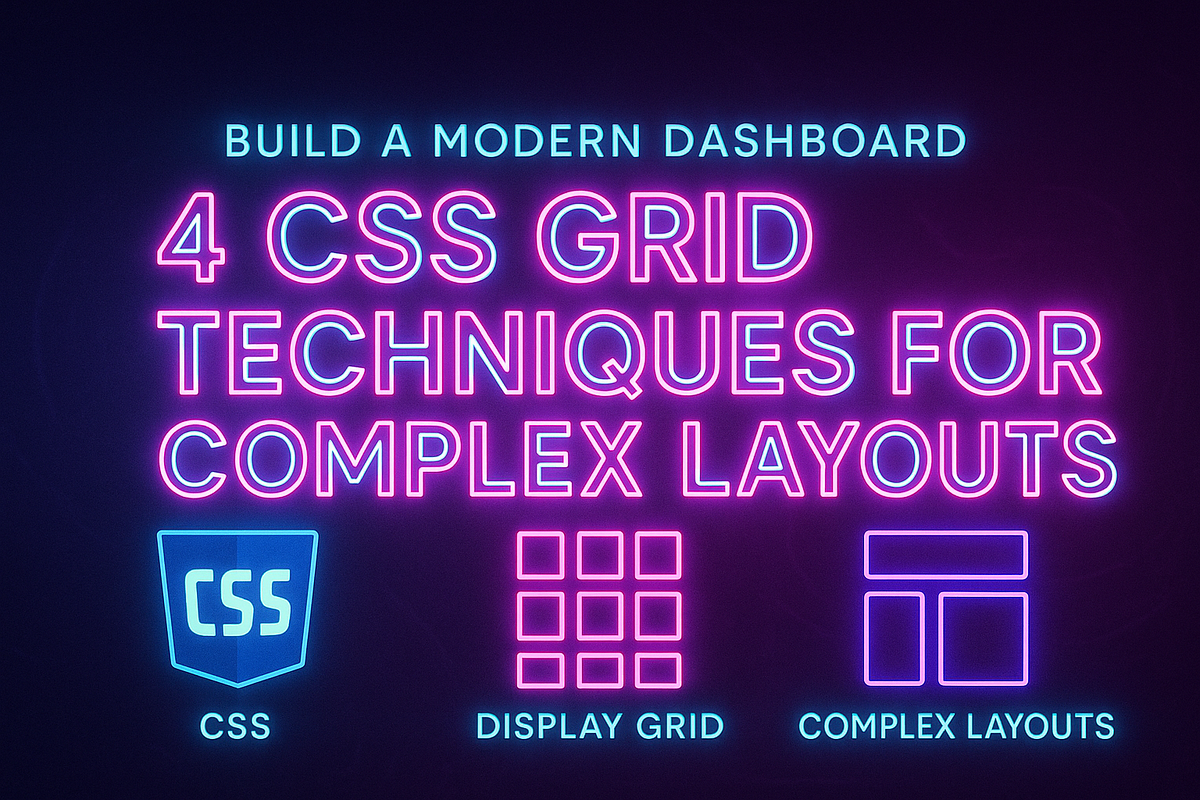Build a Modern Dashboard: 4 CSS Grid Techniques for Complex Layouts | by Blueprintblog ...