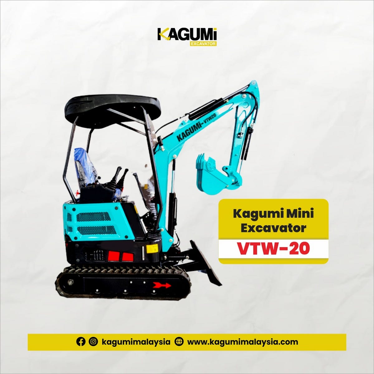 KAGUMI MINI EXAVATOR VTW-20 - Kagumiexcavator - Medium
