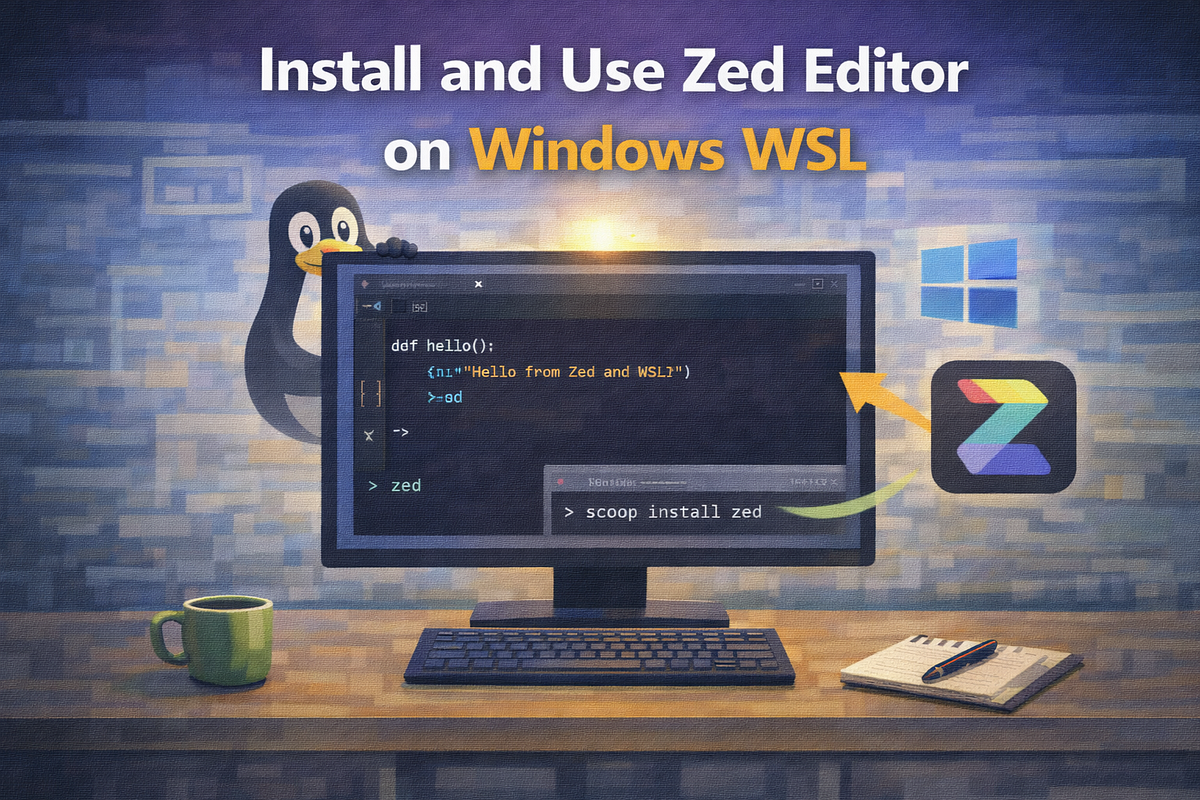 Install and Use Zed Editor on Windows WSL | by pachoyan | Medium
