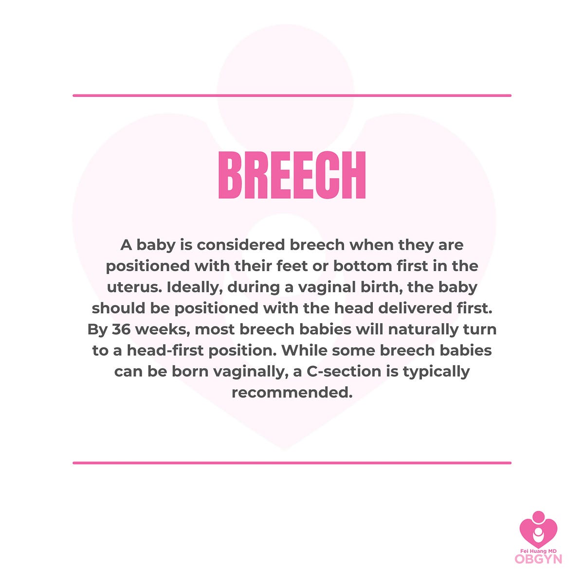 How Common Is It For A Baby To Be In The Breech Position? | by Dr Fei ...