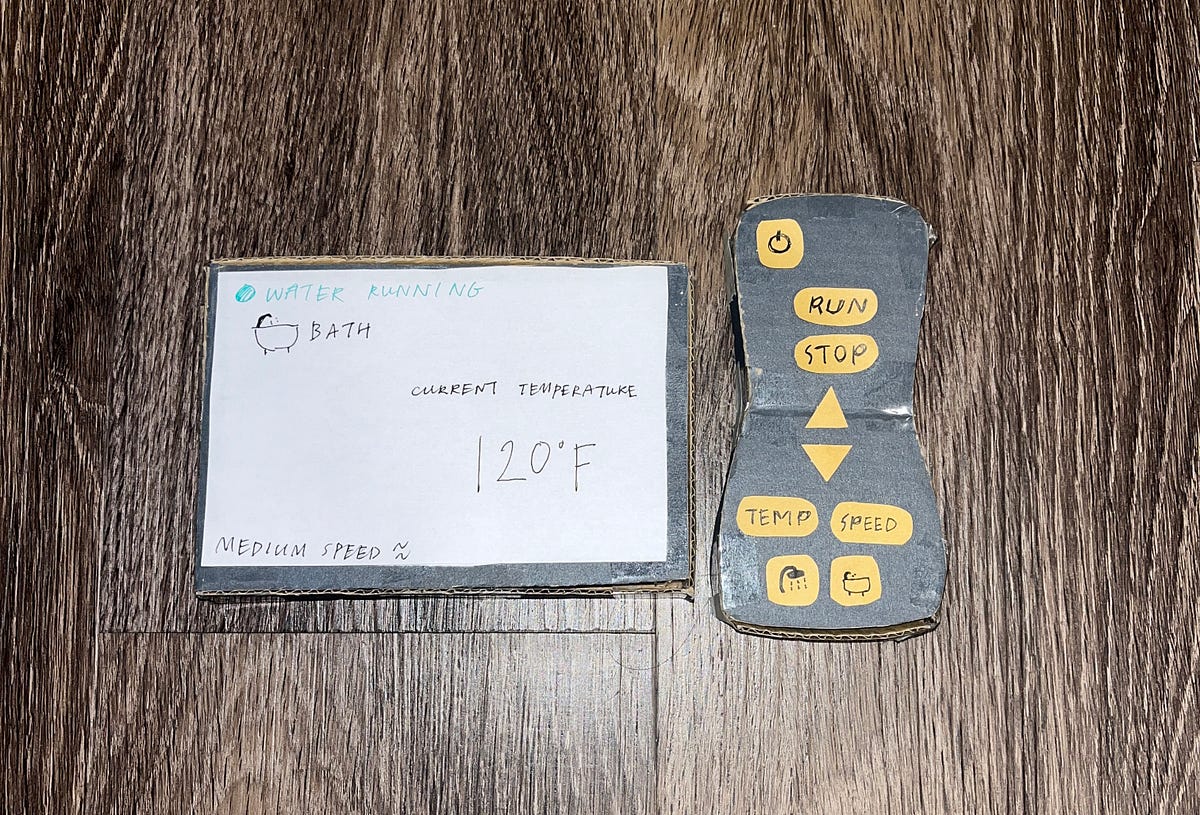 Model Prototype Process Log: Shower Control Interface | by Esther Cui ...