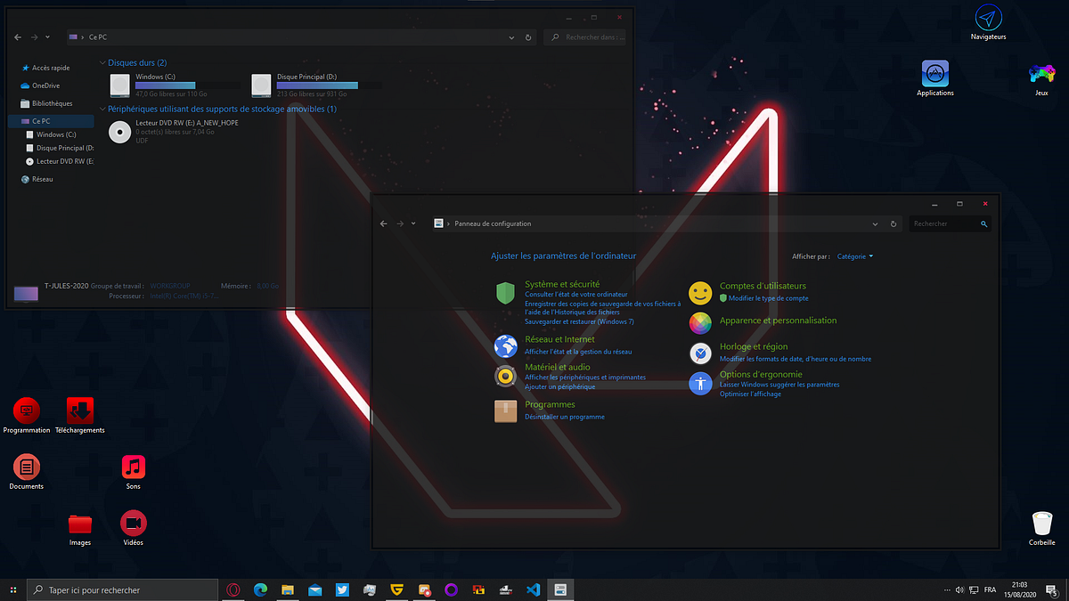 Cake OS thème pour Windows. Un thème transparent pour Windows ? Ça ...