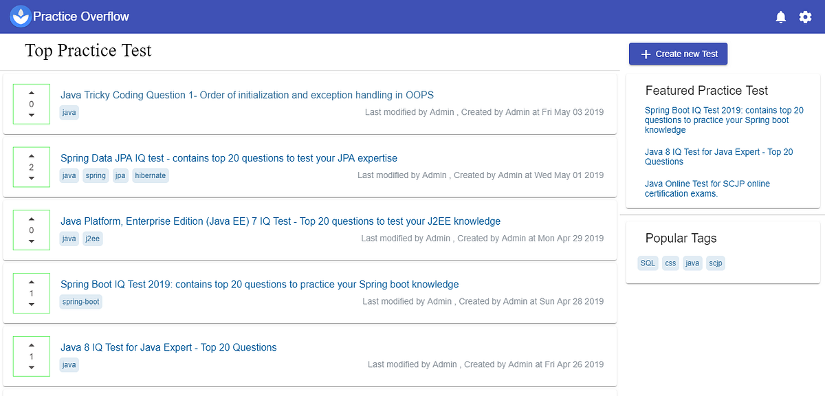 How to create a new Mock Test on practiceoverflow.com | by Anil Kurmi ...