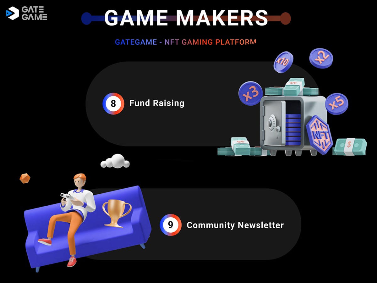 BENEFITS FOR GAME MAKERS (PT.4). Fund raising | by Gate Game - NFT ...