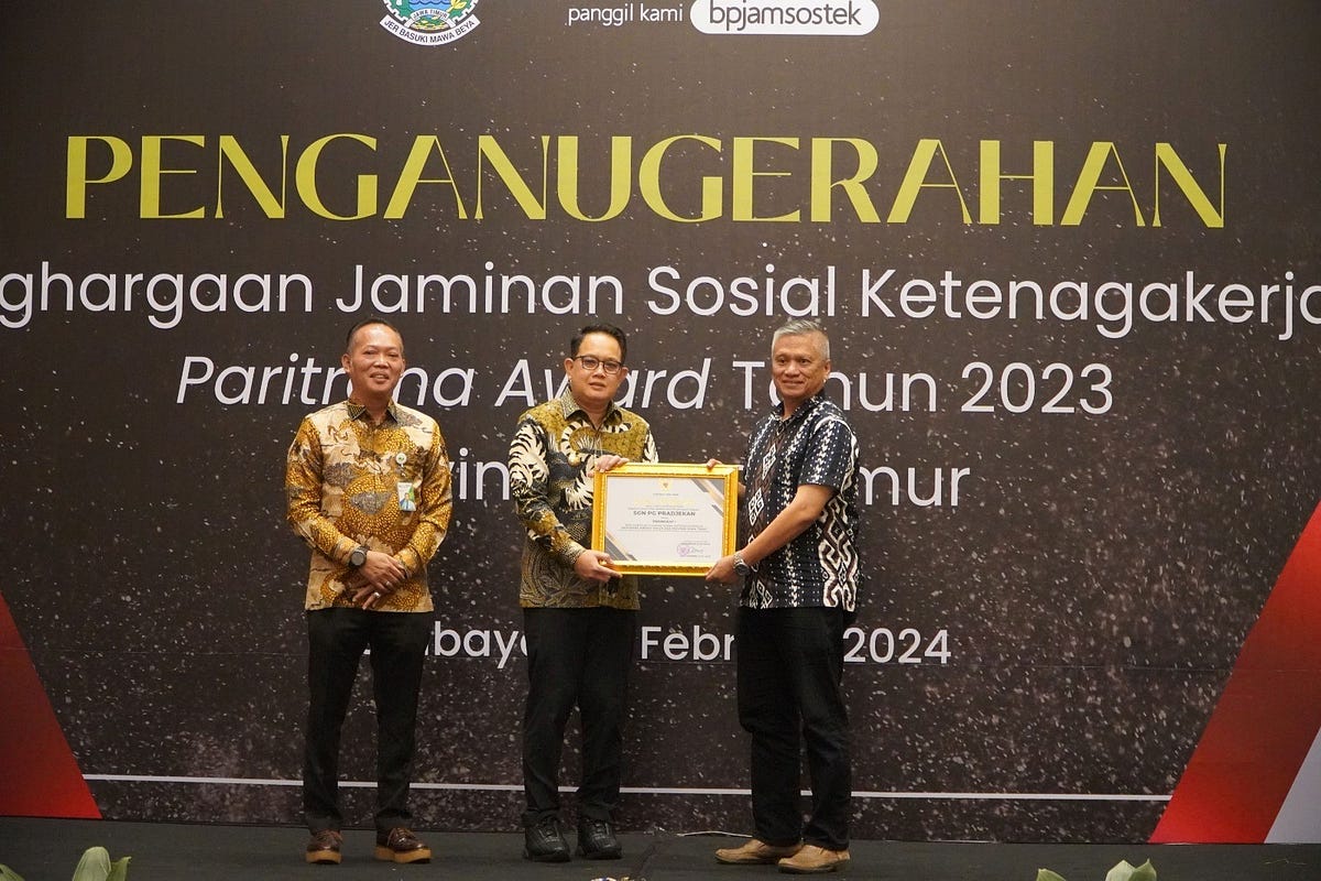 Raih Paritrana Award 2023, SGN PG Pradjekan Inisiasi Jaminan Sosial Ketenagakerjaan di Ekosistem ...