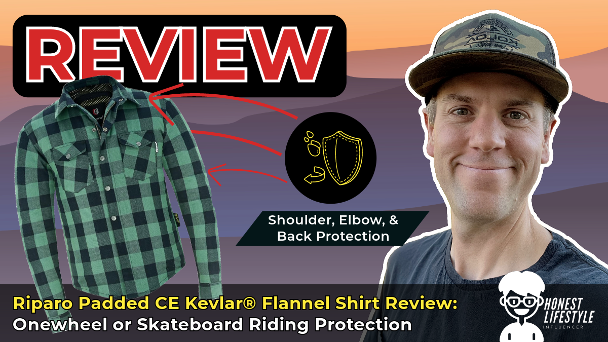 Riparo Padded CE Kevlar® Flannel Shirt Review: Onewheel, Motorcycle, or ...