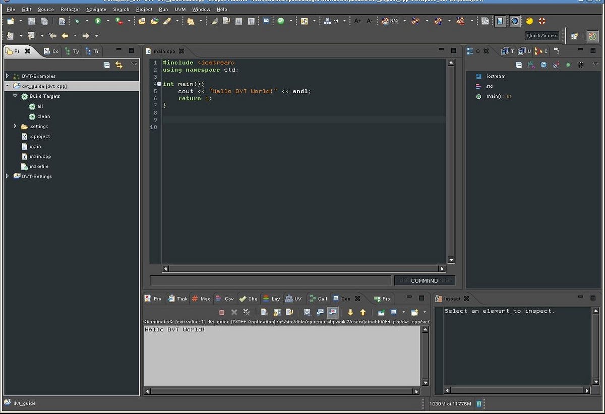 DVT Eclipse for C++. Have you heard of this IDE yet? If you… | by ...