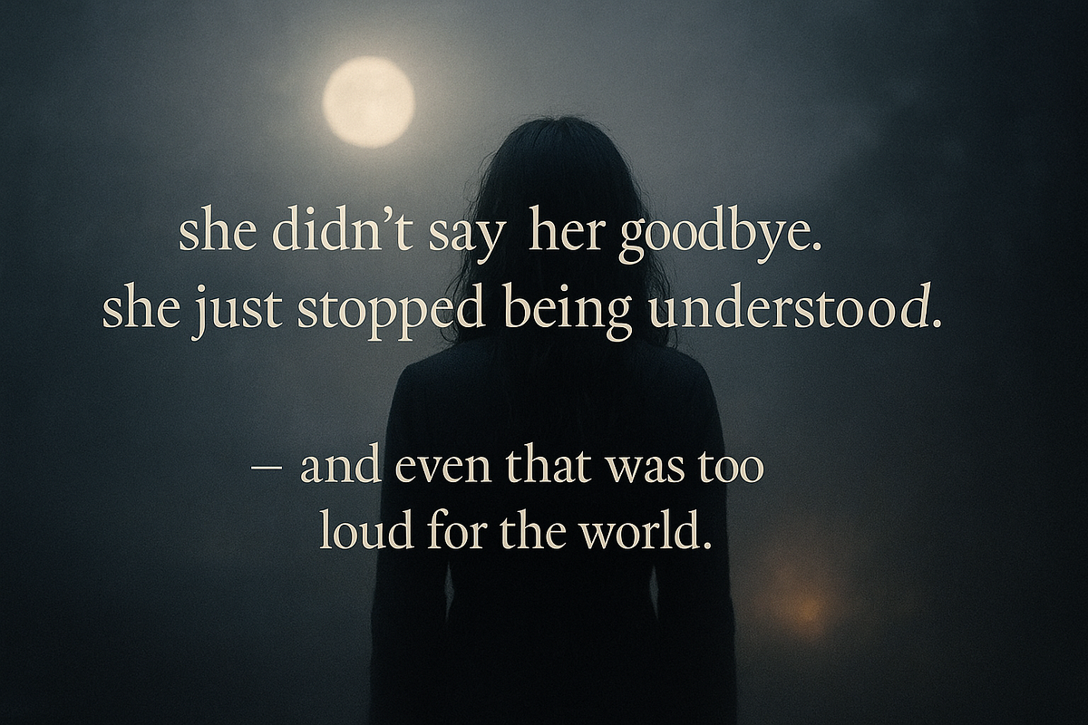 she didn’t say goodbye. she just stopped being understood. | by ...