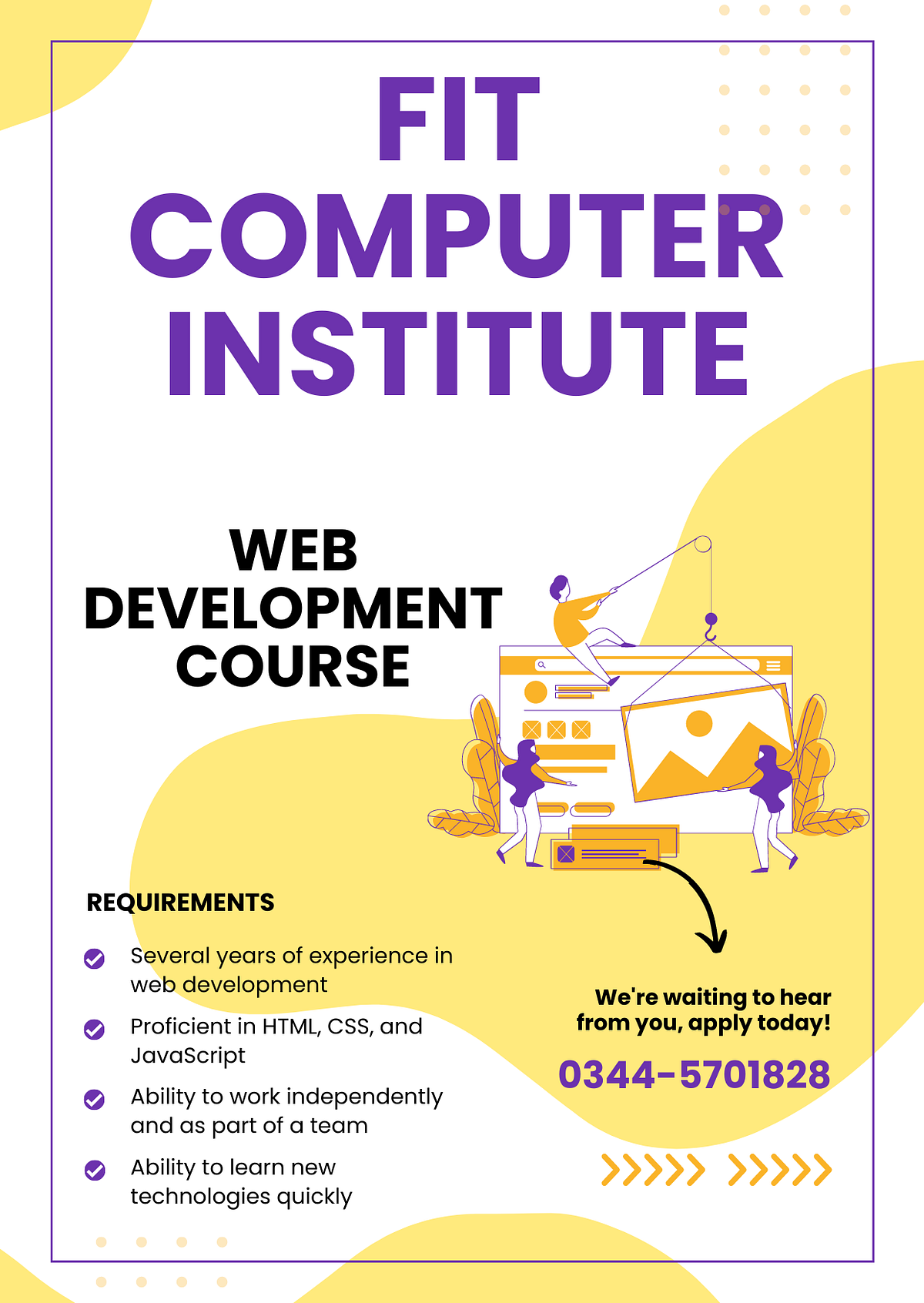 web development course IN Rawalpindi | by FIT Computer institute | Medium